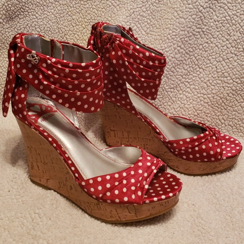 Fergalicious Platform Wedge Shoes - Gem